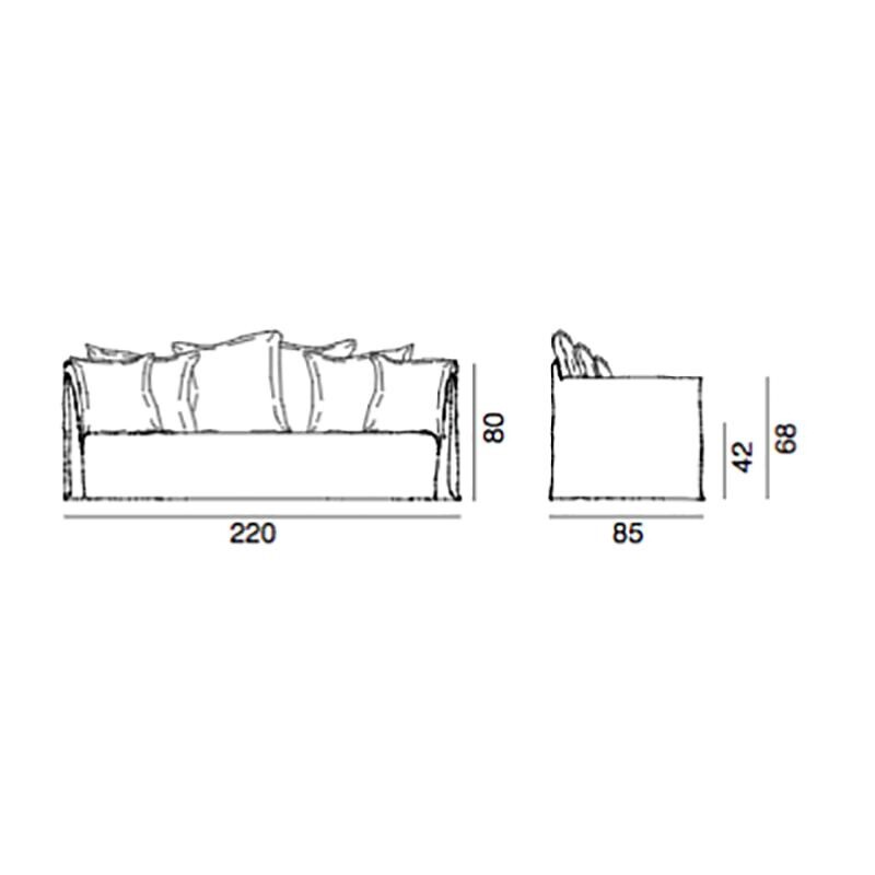 Gervasoni Ghost 12 sofa | AmbienteDirect