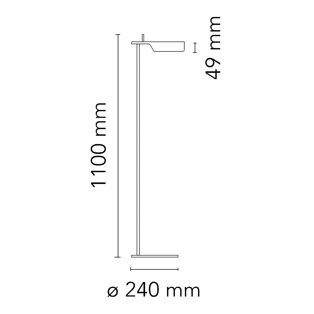 Flos Tab F LED Floor Lamp | AmbienteDirect