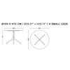 HAY About a Table AAT 20 Esstisch Linoleum Ø100cm | AmbienteDirect
