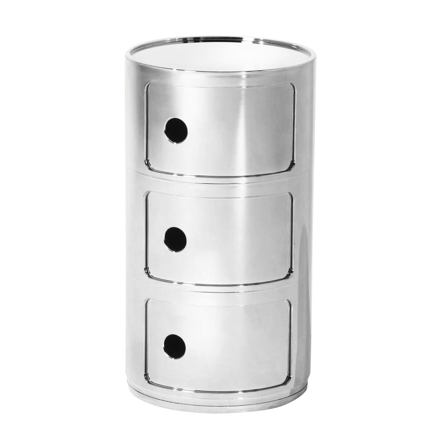 Kartell Componibili 3 Metallic Container | AmbienteDirect