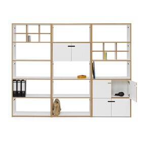 Tojo Hochstapler Regal mit Türen H 144cm | AmbienteDirect