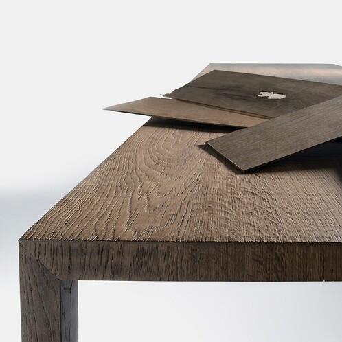 MDF Italia Tense Material Dining Table Wood H 73cm | AmbienteDirect